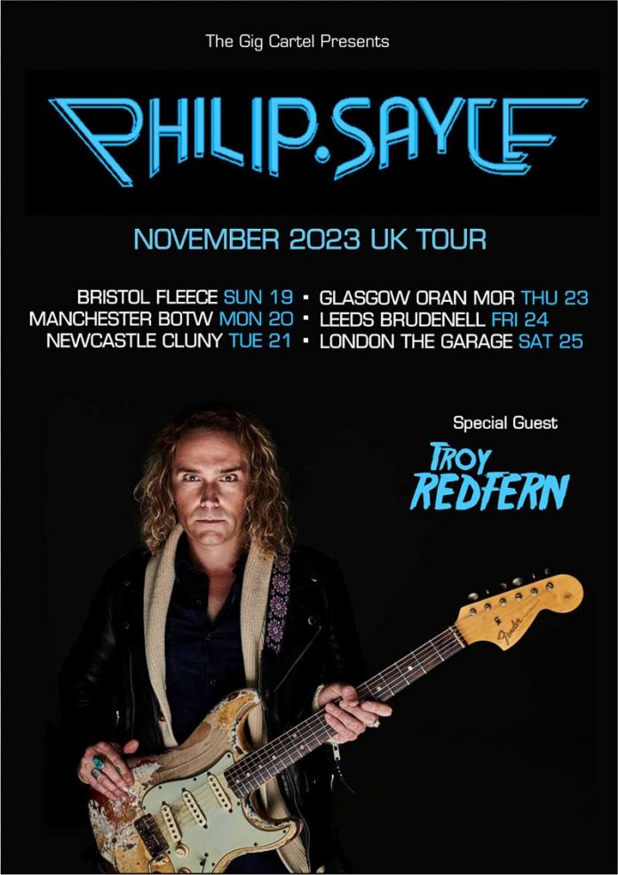 Philip Sayce Tours UK This November - RAMzine