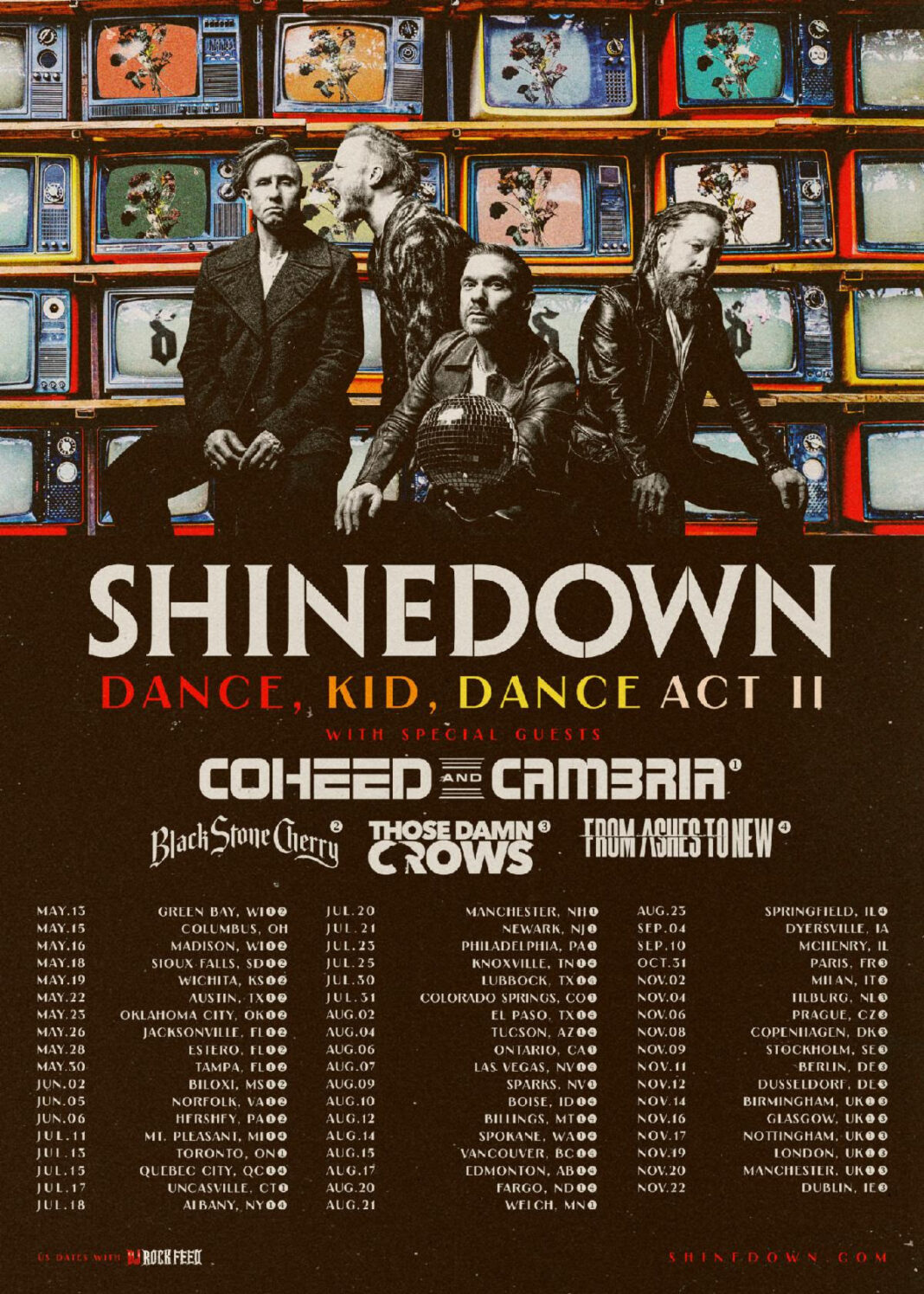 Shinedown Announce EI8HT Album and UK Arena Tour - RAMzine
